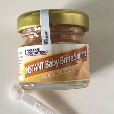 Alimento para medusas: Artemia fresca instant baby ocean nutrition.